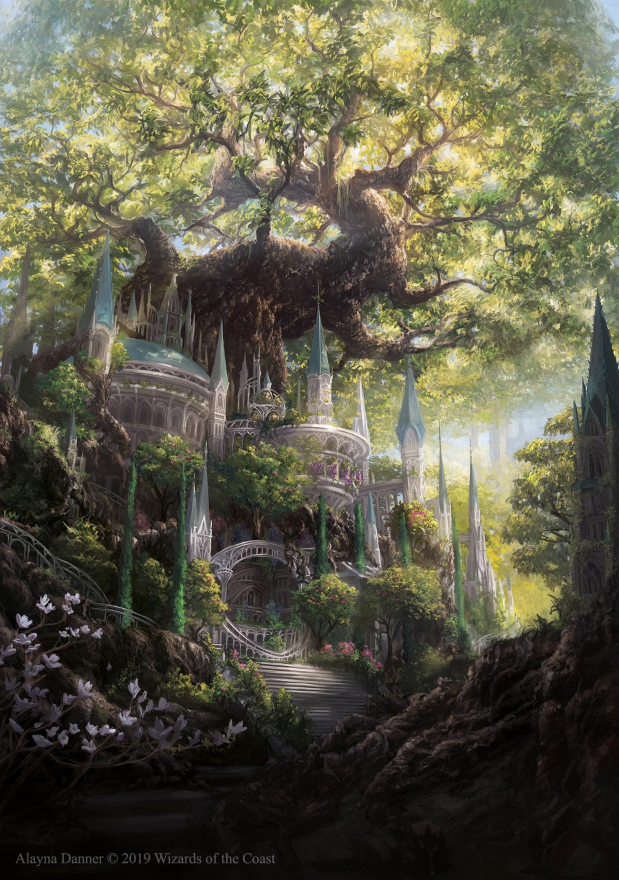 MTGNexus - Temple Garden Art by Alayna Danner
