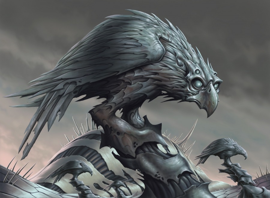 MTGNexus - Glint Hawk Idol Art by Dave Allsop