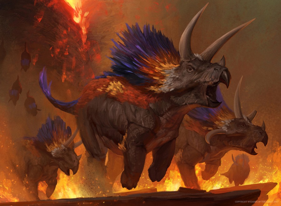 MTGNexus - Dinosaur Stampede Art by Bram Sels