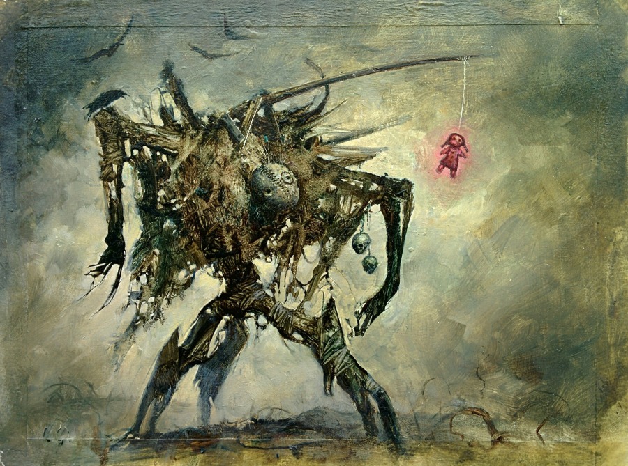 MTGNexus - Lurebound Scarecrow Art by Nils Hamm