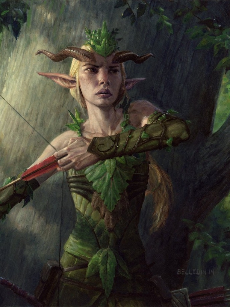 MTGNexus - Dwynen, Gilt-Leaf Daen Art by Steven Belledin