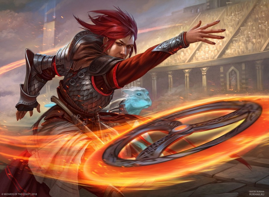 MTGNexus - Chakram Slinger Art by Dmitry Burmak