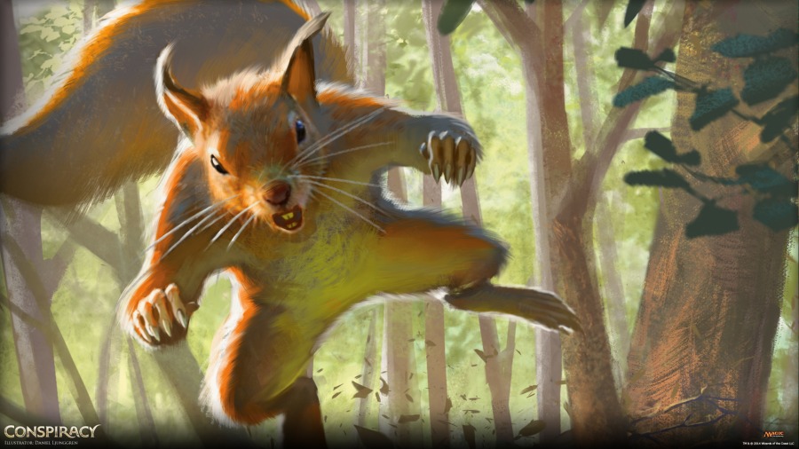 MTGNexus - Squirrel token Art by Daniel Ljunggren