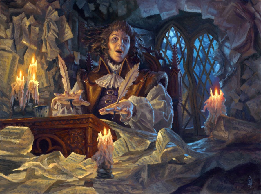 MTGNexus - Manic Scribe Art by Matt Stewart