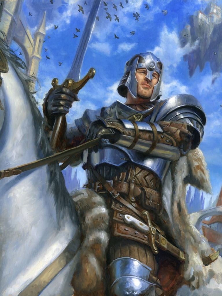MTGNexus - Knight token Art by Matt Stewart