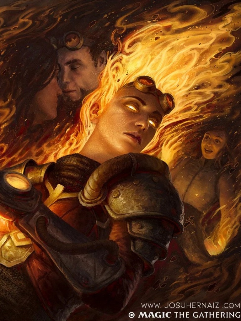 MTGNexus - Past in Flames Art by Josu Hernaiz