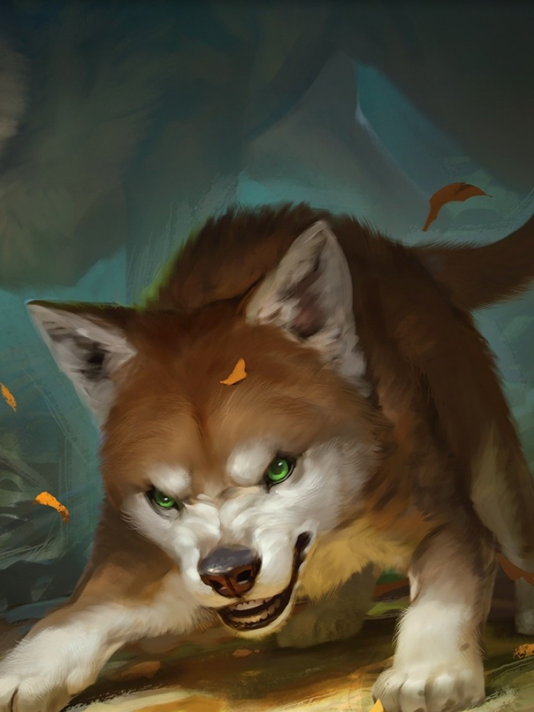 MTGNexus - Ferocious Pup Art by Rudy Siswanto