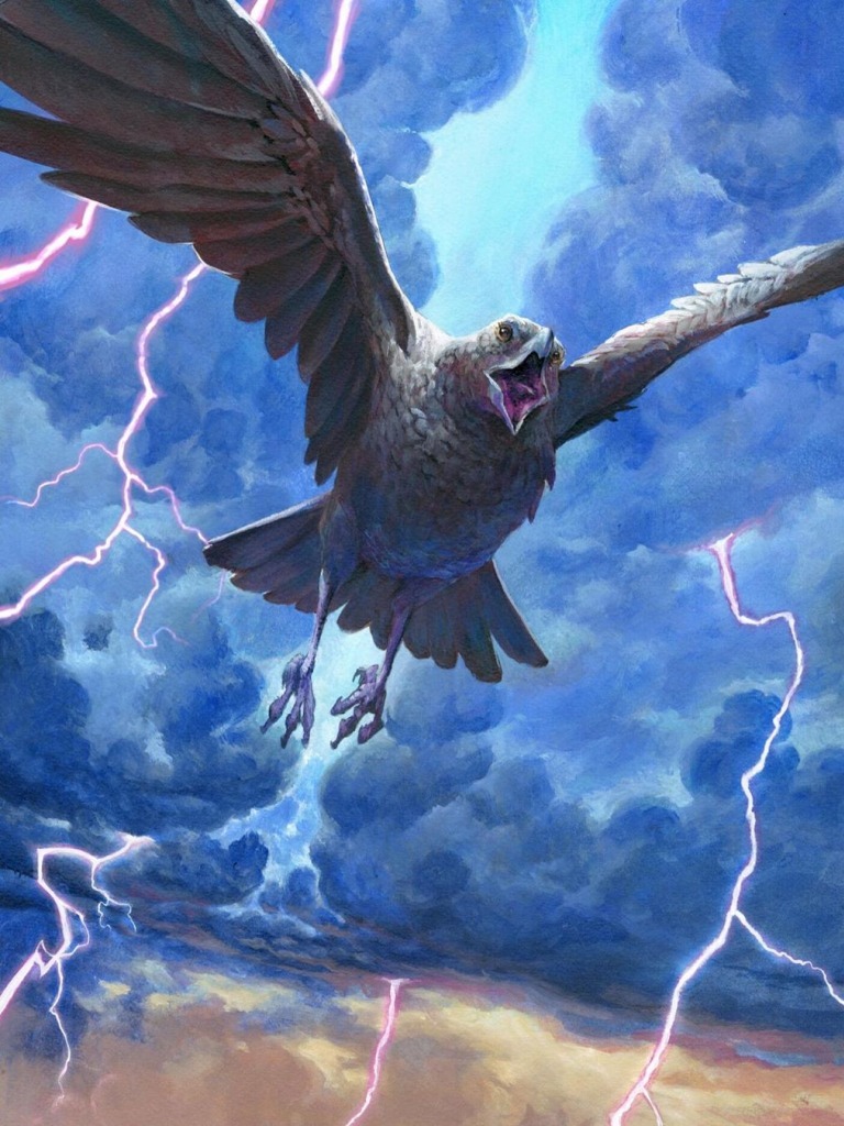 MTGNexus - Storm Crow Art by Jesper Ejsing