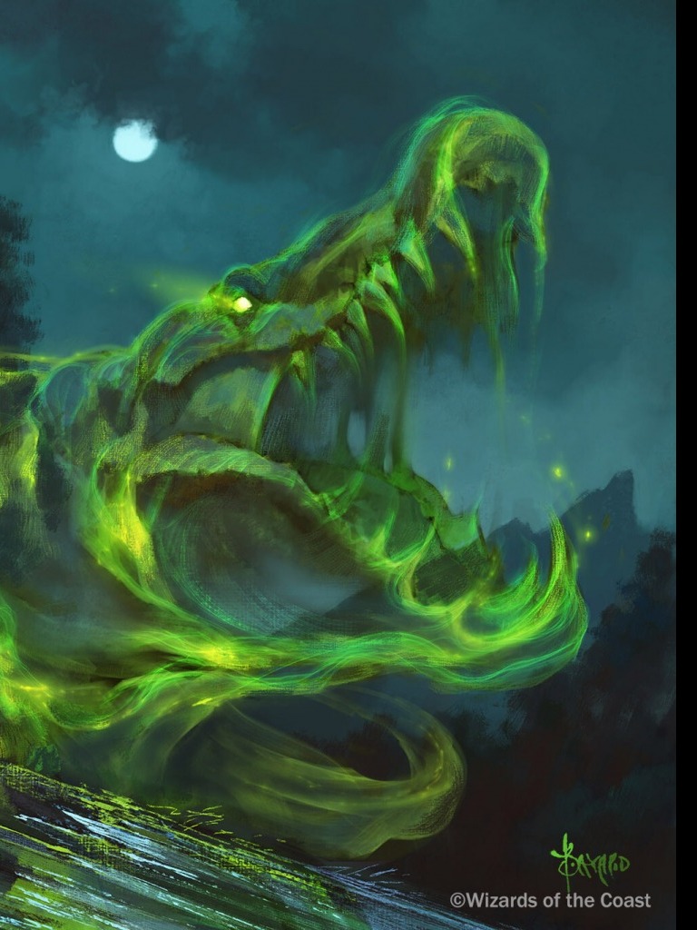 MTGNexus - Vivien's Crocodile Art by Bayard Wu