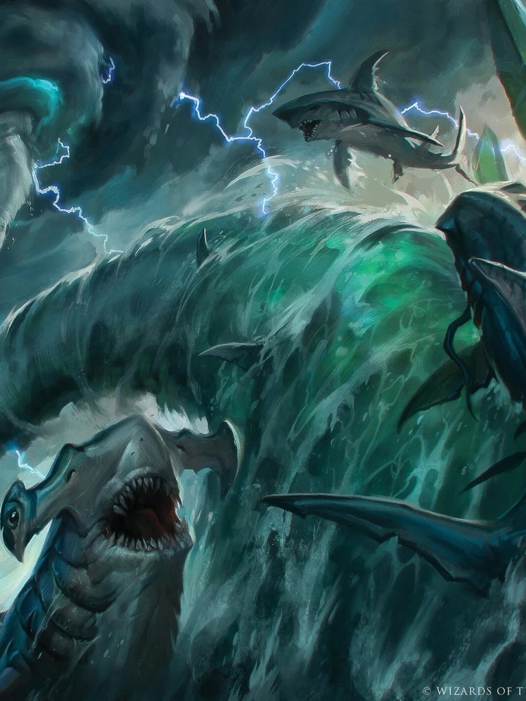 MTGNexus - Shark Typhoon Art by Caio Monteiro