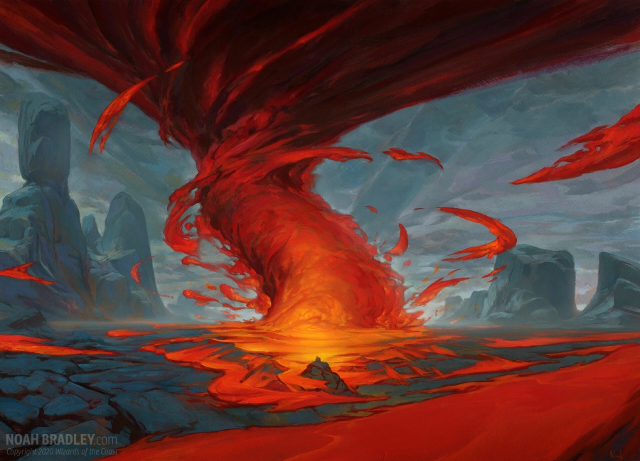 MTGNexus - Unpredictable Cyclone Art by Noah Bradley