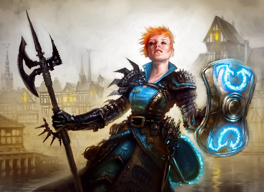 MTGNexus - Elgaud Shieldmate Art by Anthony Palumbo