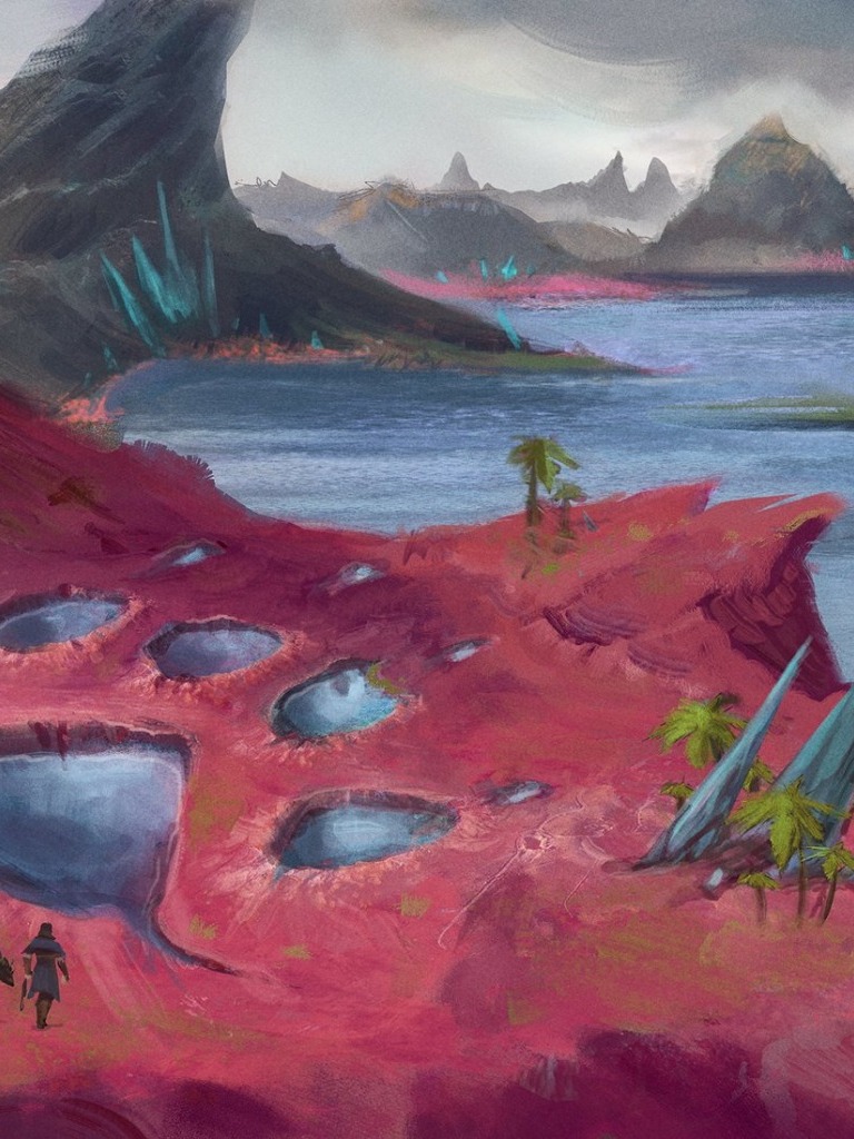 MTGNexus - Footfall Crater Art by Jenn Ravenna Tran
