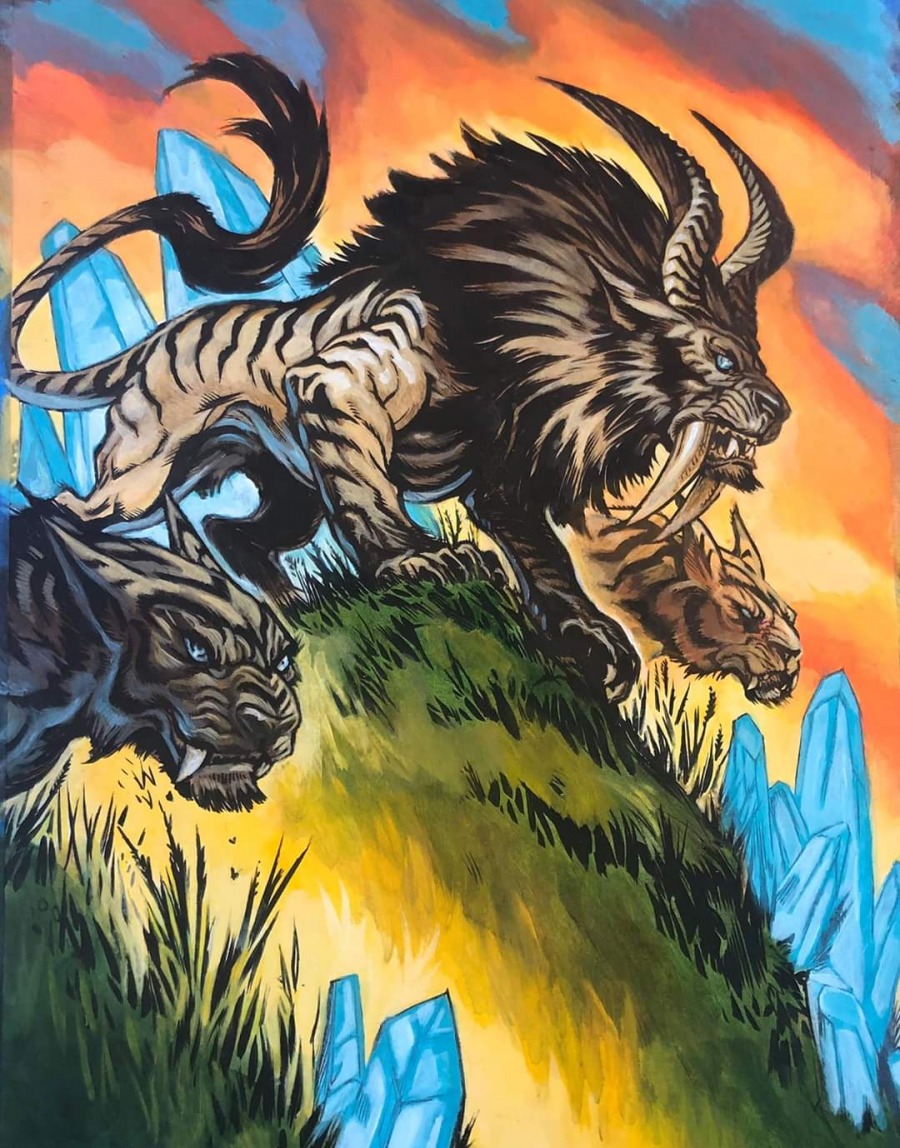 MTGNexus - Huntmaster Liger Art by Steve Ellis