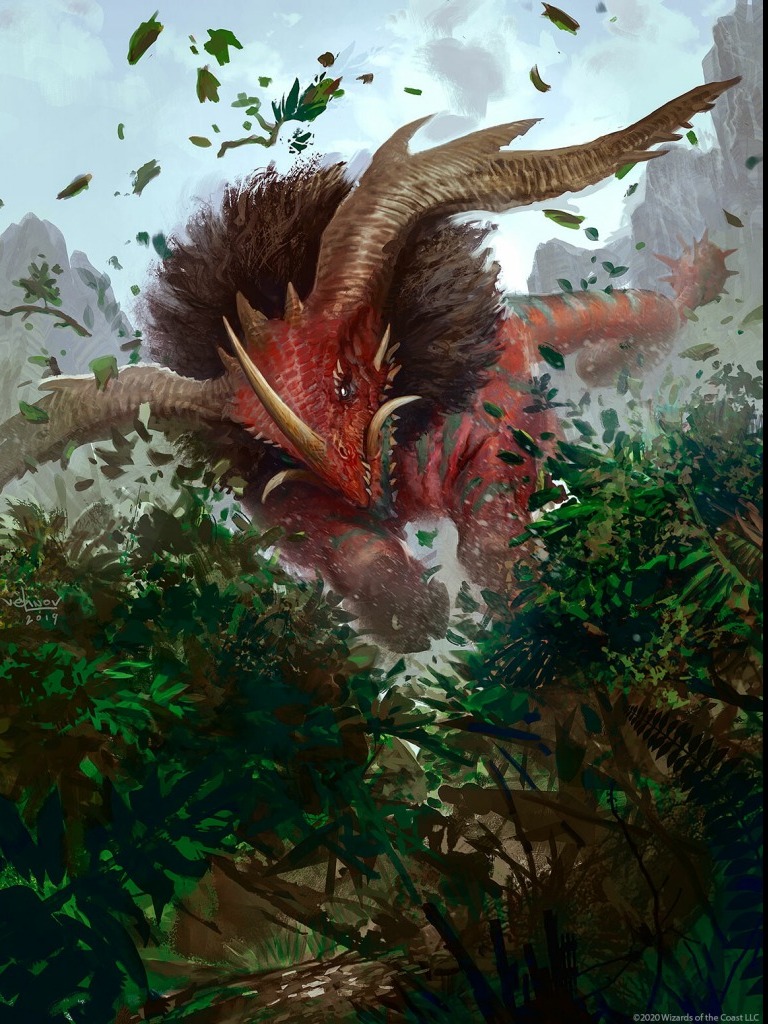 MTGNexus - Dinosaur Beast token Art by Svetlin Velinov