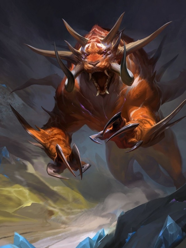 MTGNexus - Snapdax, Apex of the Hunt Art by Viktor Titov