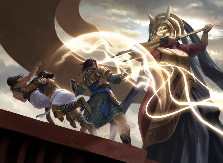 MTGNexus - Gideon's Intervention Art by Daarken