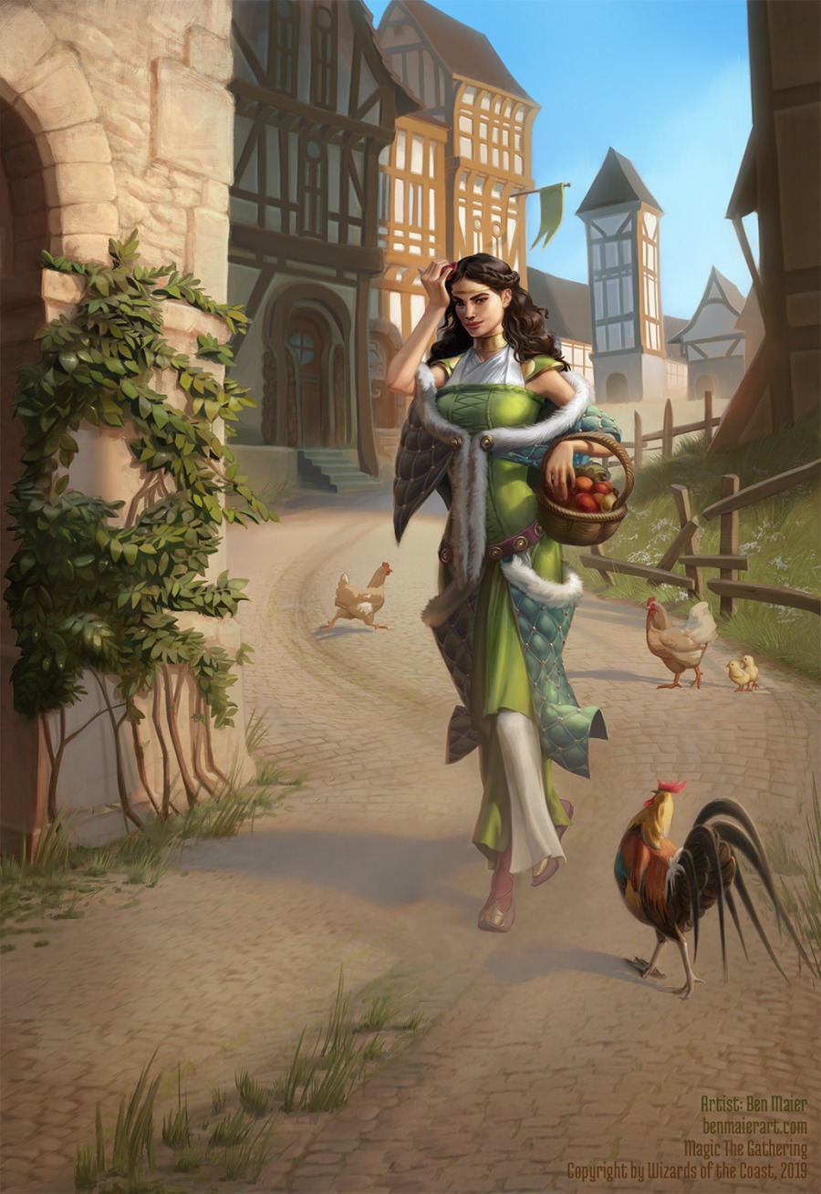 MTGNexus - Human token Art by Ben Maier