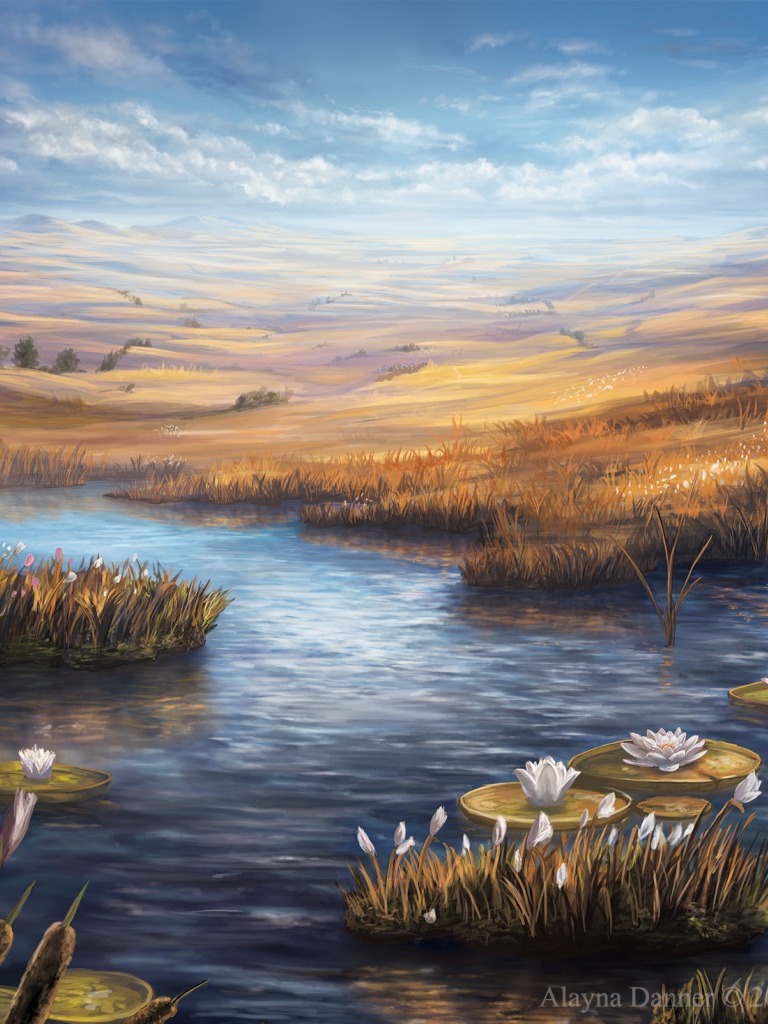 MTGNexus - Marsh Flats Art by Alayna Danner