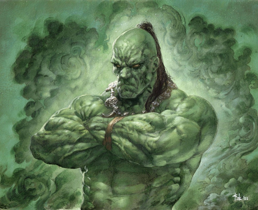 MTGNexus - Erhnam Djinn Art by Greg Staples