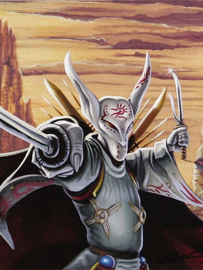 MTGNexus - Kitsune Blademaster Art by Keith Garletts