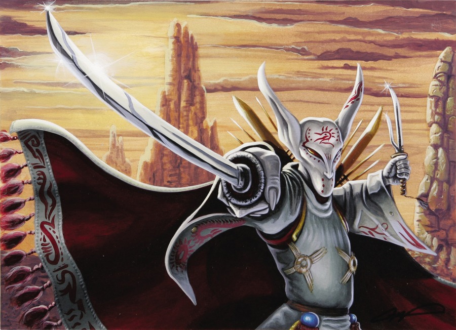MTGNexus - Kitsune Blademaster Art by Keith Garletts