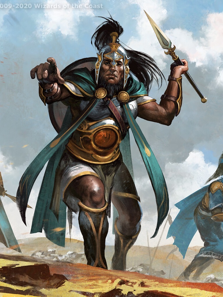 MTGNexus - Sunlit Hoplite Art by Tomasz Jedruszek