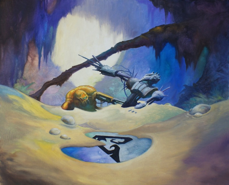 MTGNexus - Bog Down Art by Andrew Goldhawk
