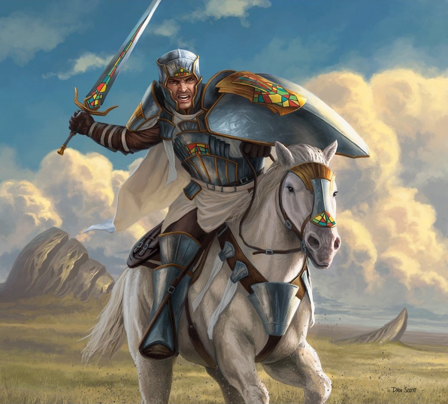 MTGNexus - Knight token Art by Dan Scott