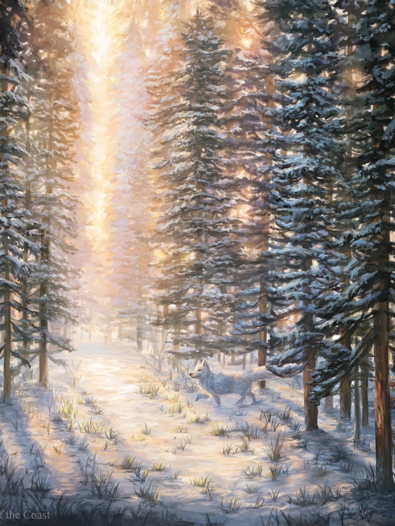 MTGNexus - Snow Covered Forest Art by Alayna Danner