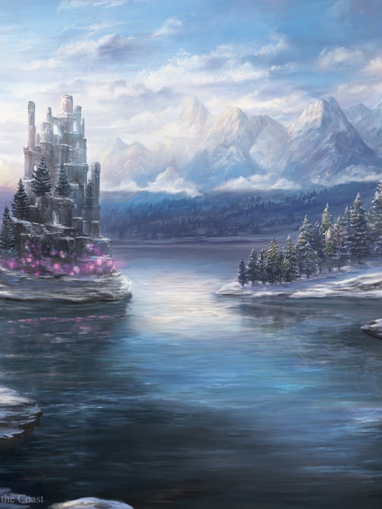 MTGNexus - Snow Covered Island Art by Alayna Danner