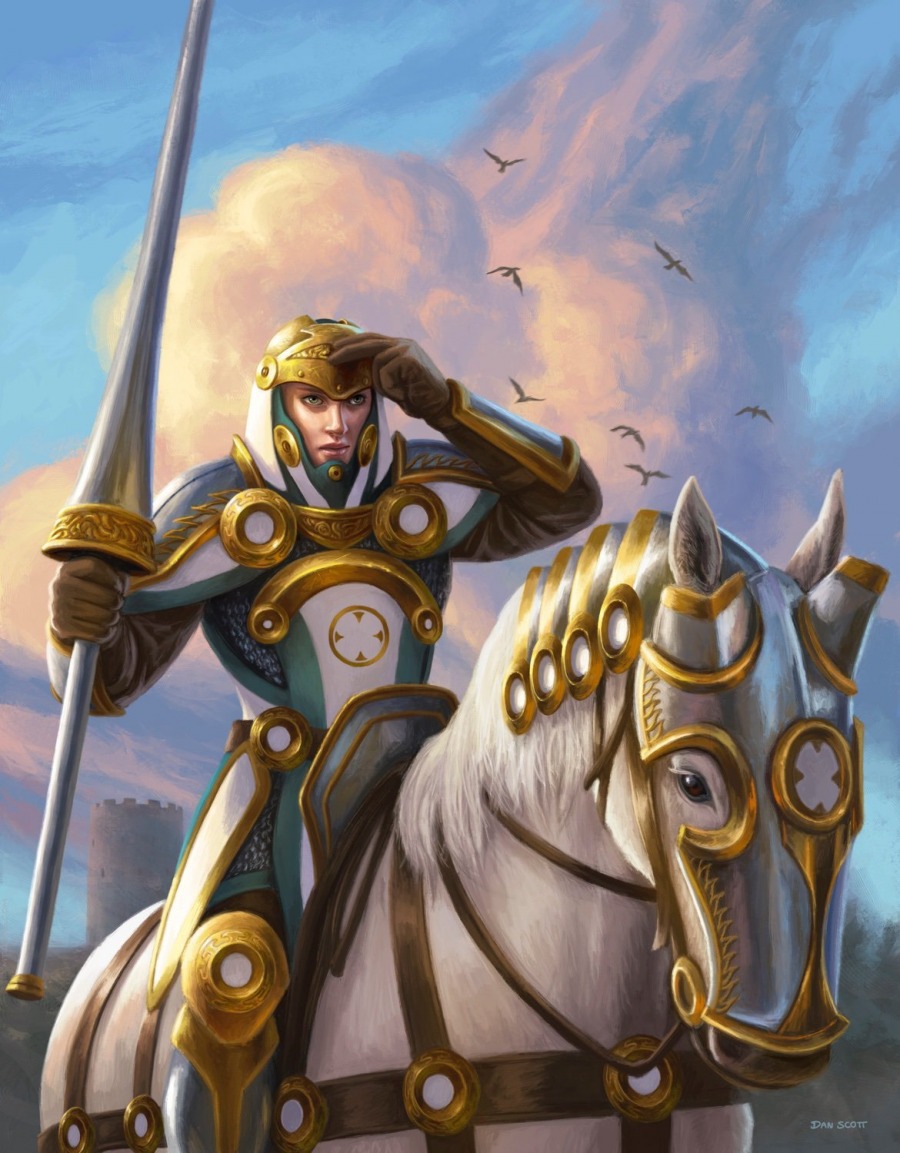MTGNexus - Knight token Art by Dan Scott