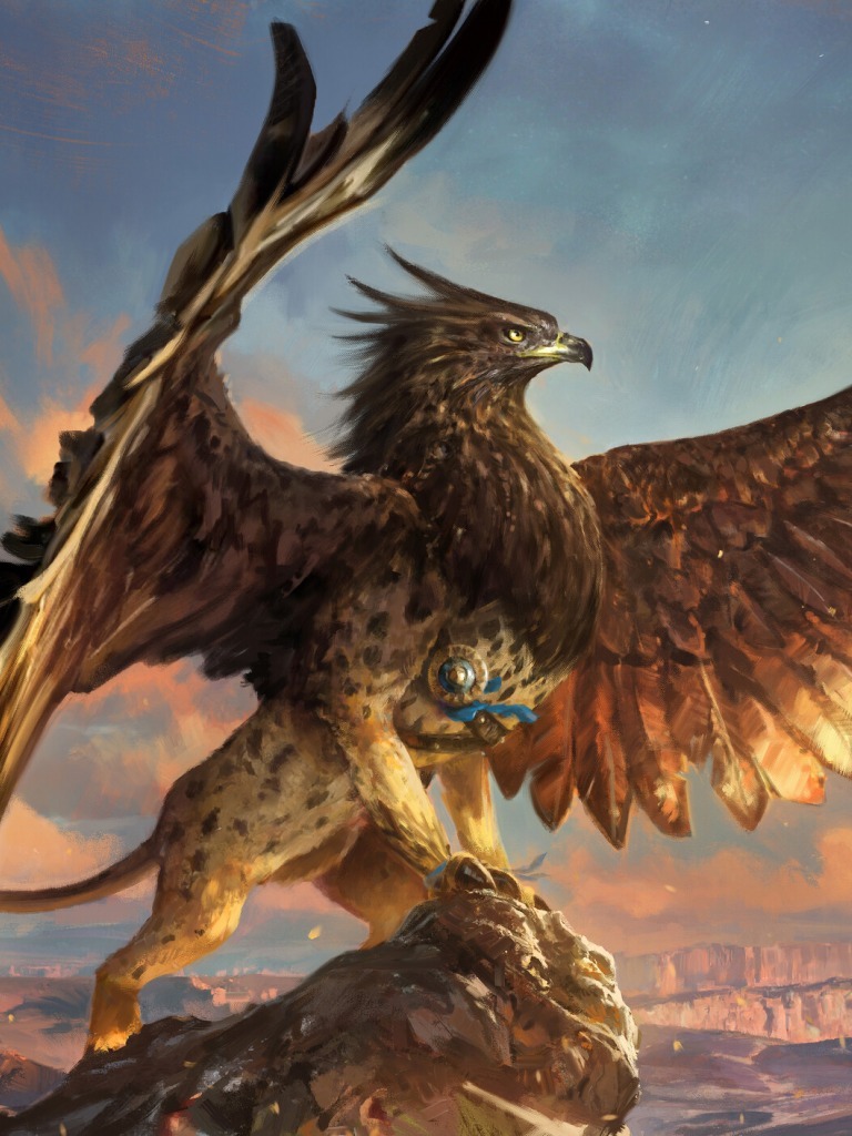 MTGNexus - Goldmane Griffin Art by Paul Scott Canavan