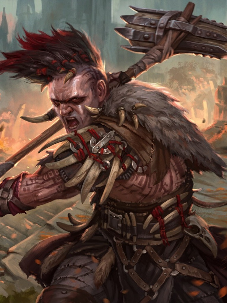 MTGNexus - Ruination Rioter Art by Dmitry Burmak