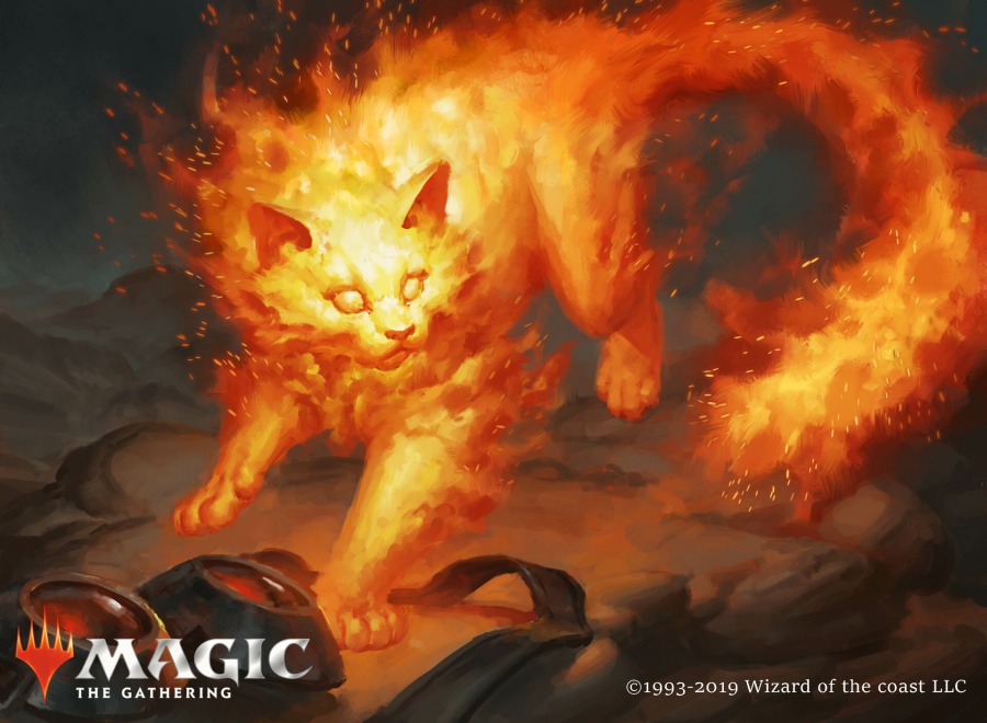 MTGNexus - Chandra's Embercat Art by Johan Grenier