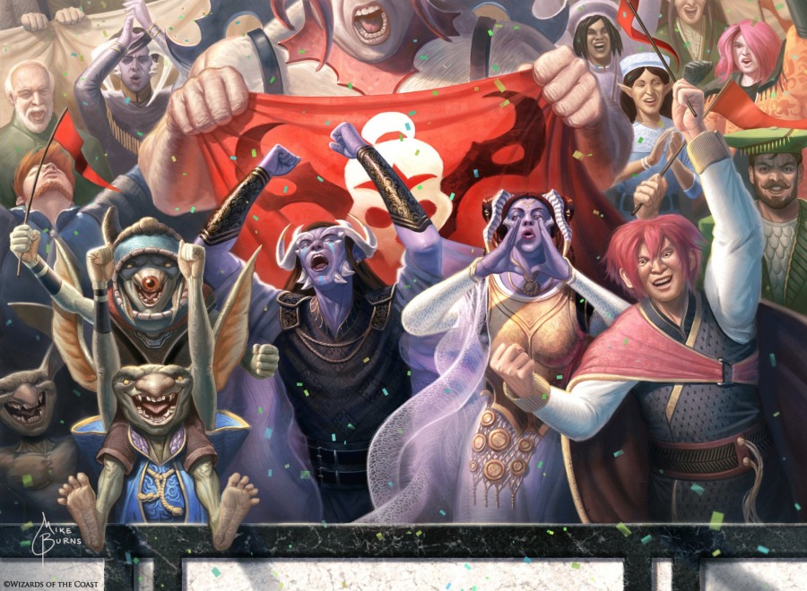 MTGNexus - The Crowd Goes Wild Art by Mike Burns