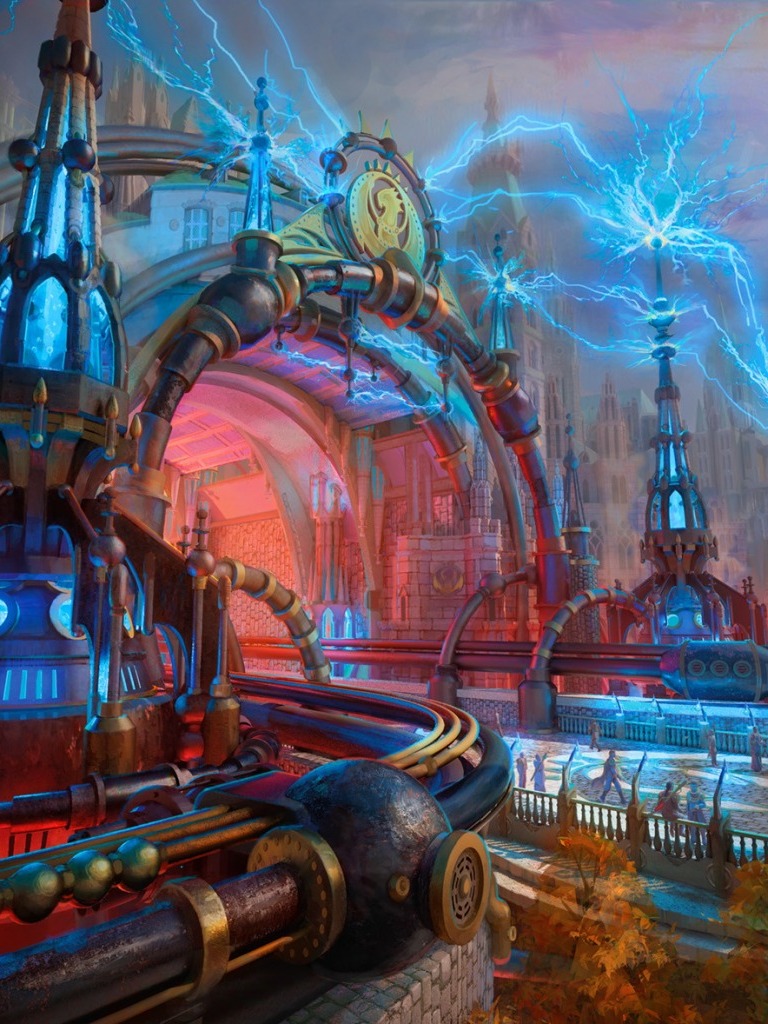 MTGNexus - Izzet Guildgate Art by Kirsten Zirngibl