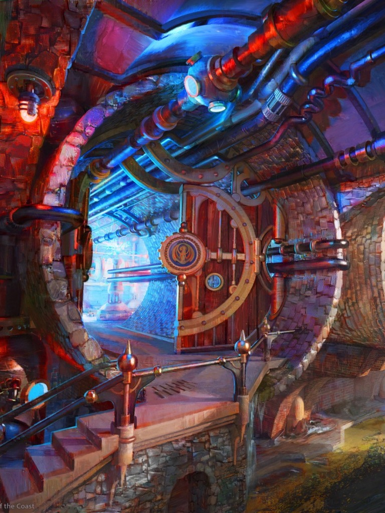 MTGNexus - Izzet Guildgate Art by Kirsten Zirngibl