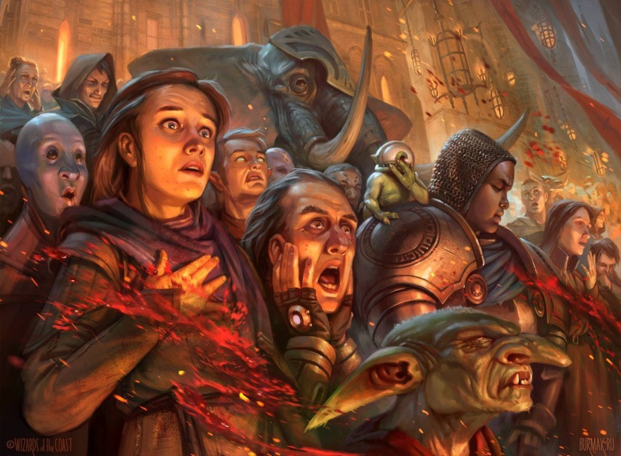 MTGNexus - Captive Audience Art by Dmitry Burmak