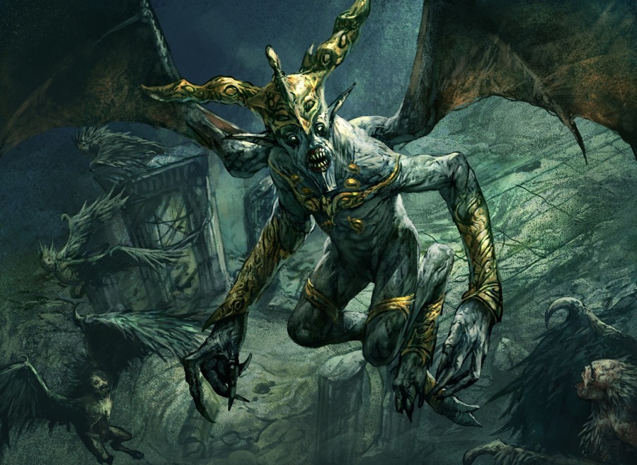 MTGNexus - Abhorrent Overlord Art by Dave Kendall
