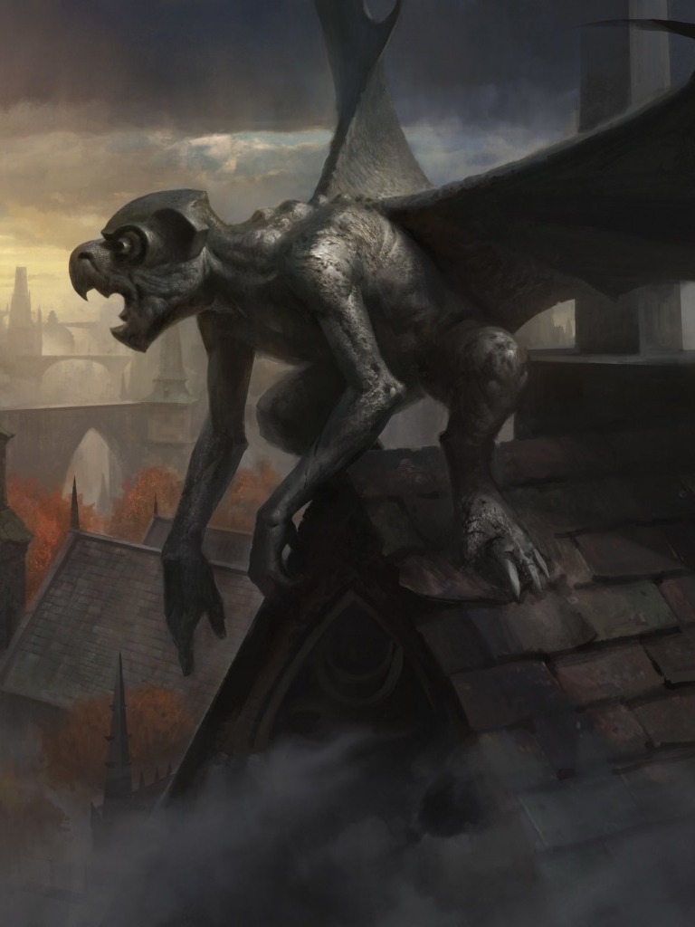 MTGNexus - Gatekeeper Gargoyle Art by Adam Paquette