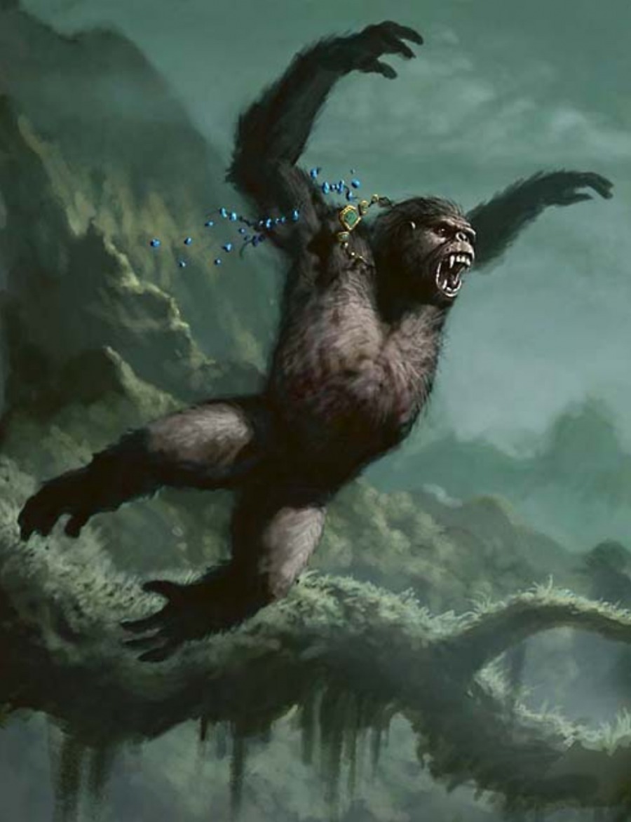 MTGNexus - Ape token Art by Lars Grant-West