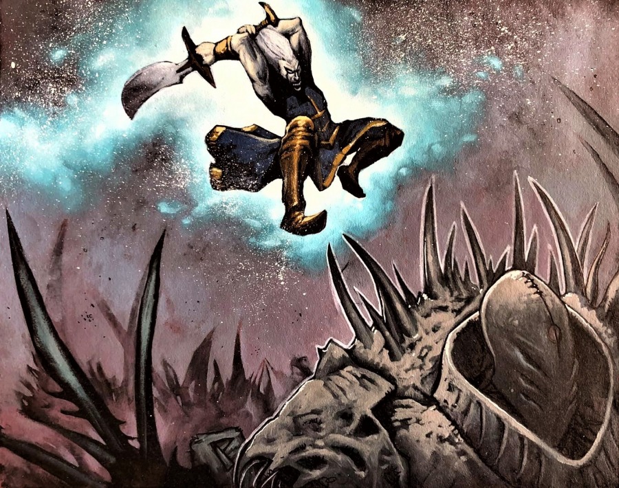 MTGNexus - Daring Leap Art by Paolo Parente