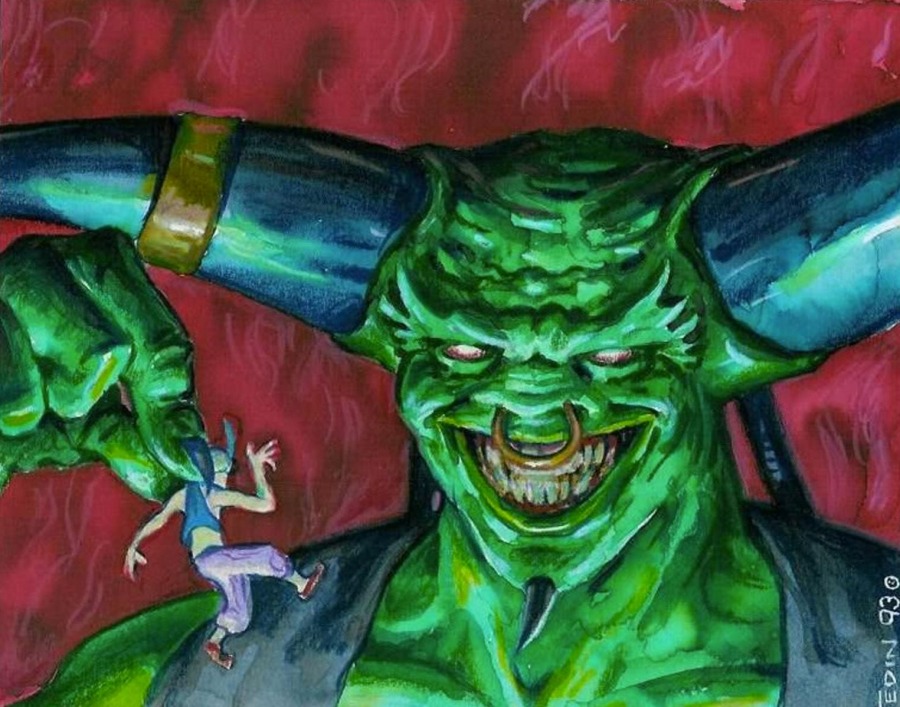 MTGNexus - Juzám Djinn Art by Mark Tedin