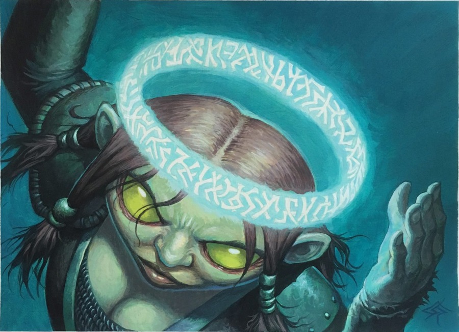 MTGNexus - Runed Halo Art by Steve Prescott