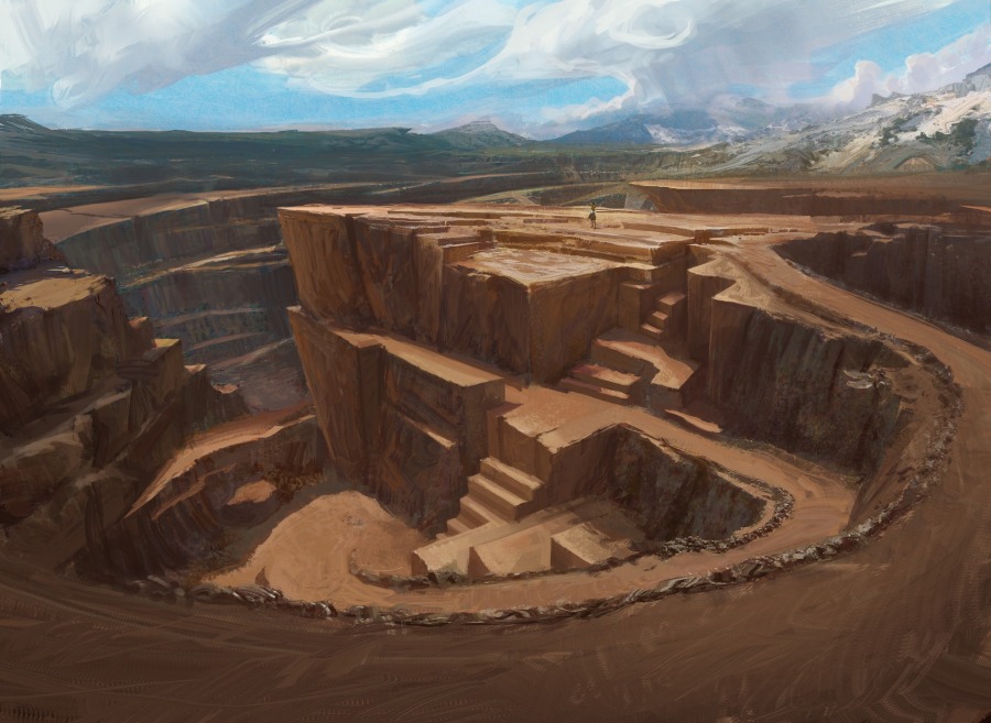 MTGNexus - Stone Quarry Art by Efflam Mercier
