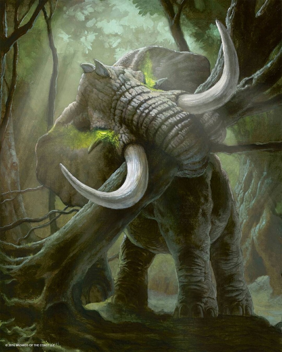 MTGNexus - Elephant token Art by Lars Grant-West