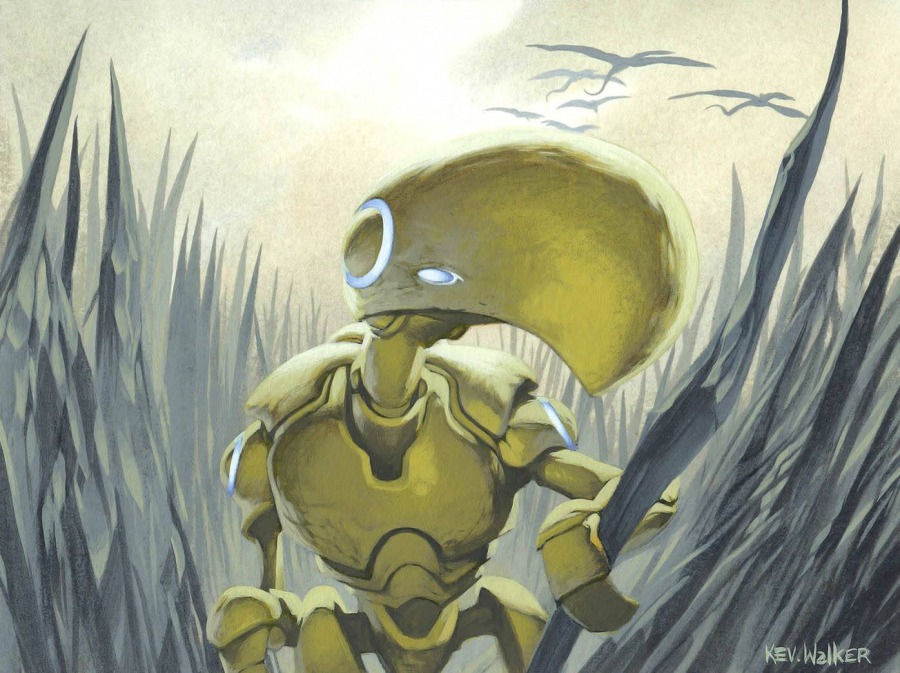 Mtgnexus Gold Myr Art By Kev Walker
