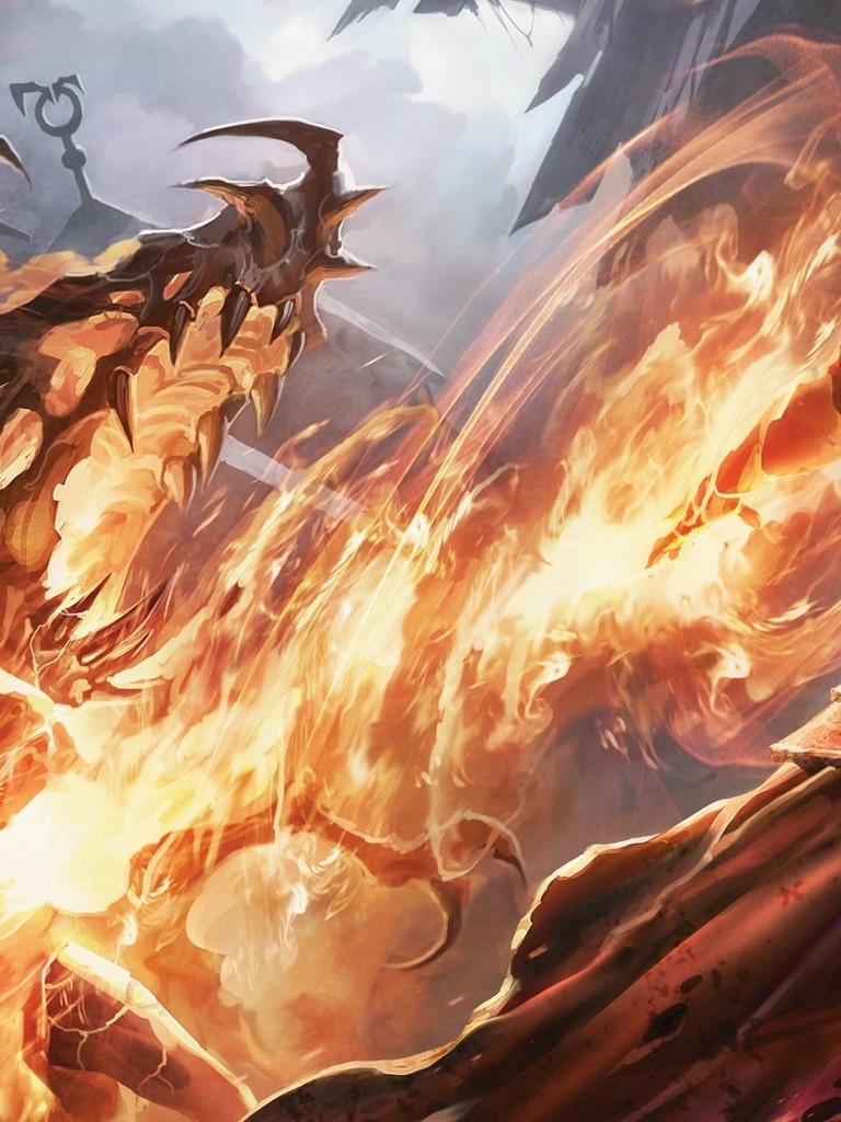 MTGNexus - Incendiary Flow Art by Raymond Swanland