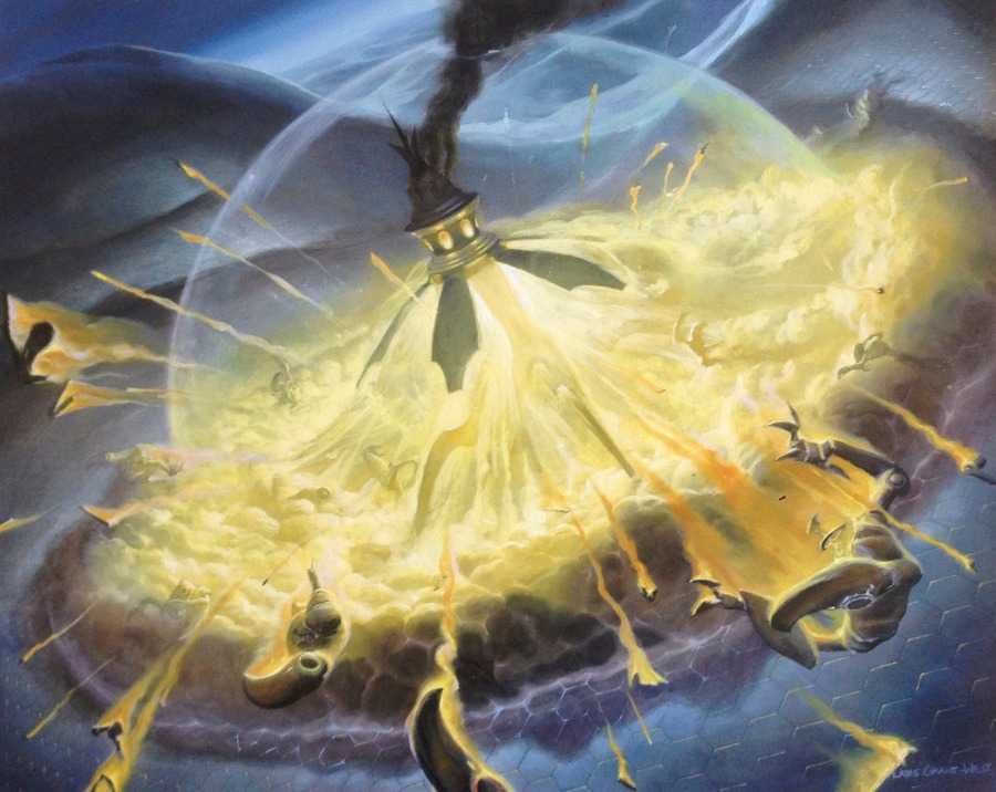 MTGNexus - Engineered Explosives Art by Lars Grant-West